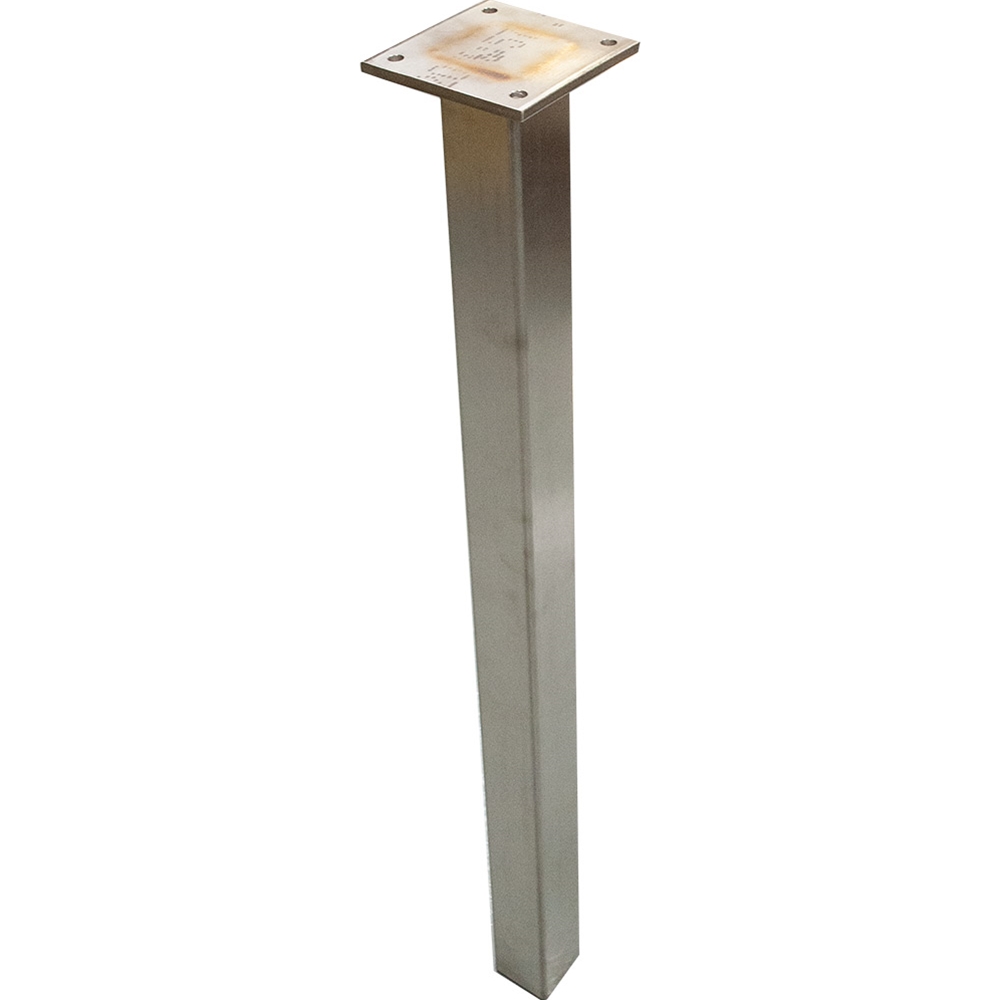 WoodSlabs.com - Pillar Base Stainless Steel - 30"